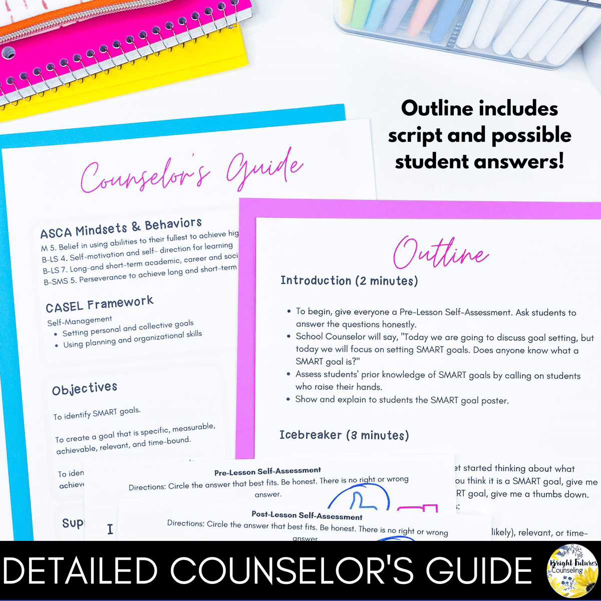 Goal Setting Lesson for Social Emotional Learning & Elementary School