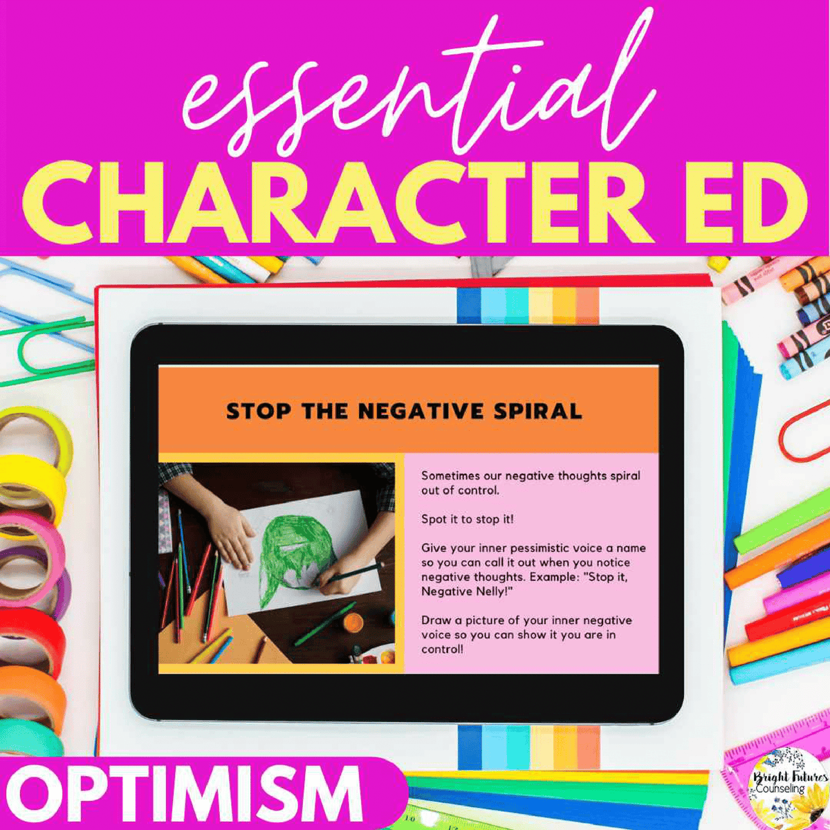 Optimism SEL Class Lesson: Lessons & Activities to Develop Character S