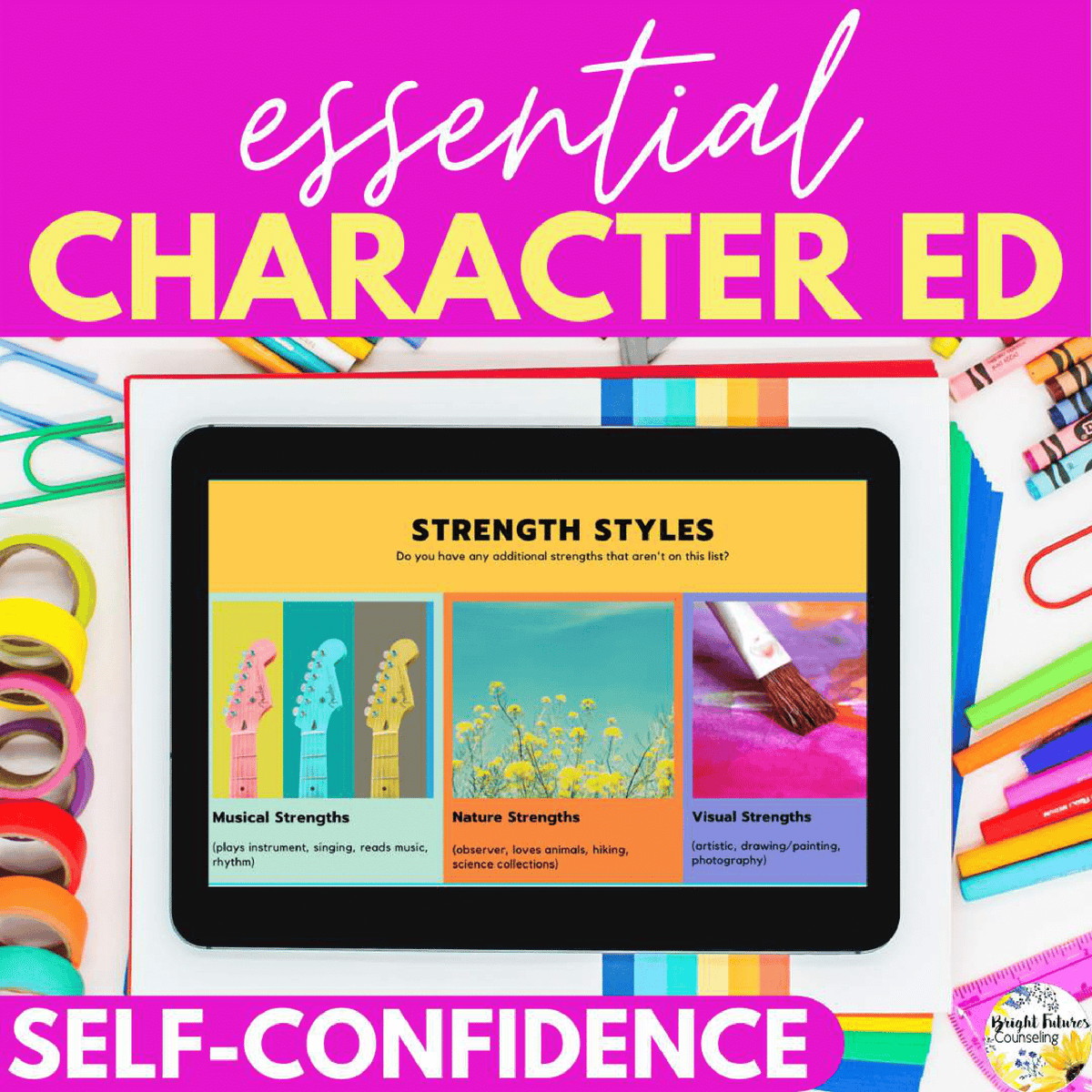 Self-Confidence SEL Class Character Education Lesson: Develop Characte